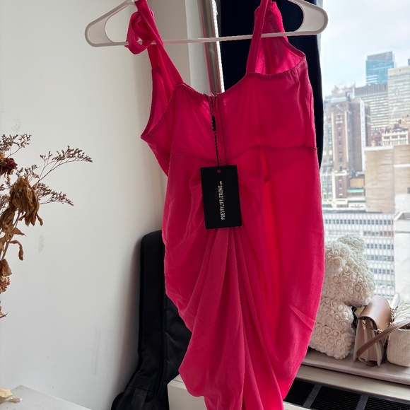 PLT | Dresses | Plt Draped Pink Midi Dress | Poshmark